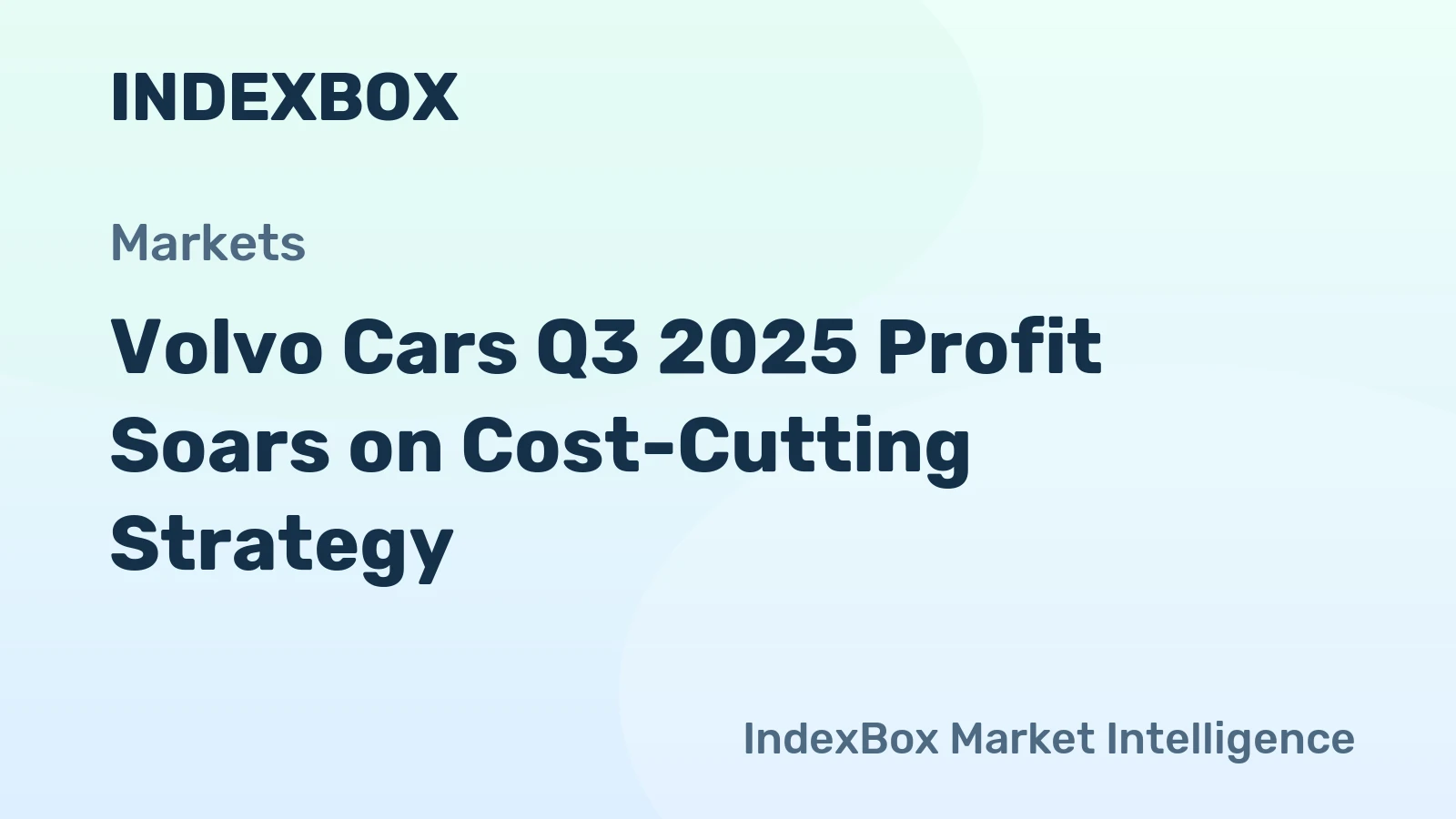 Volvo Cars Q3 2025 Profit Soars on Cost-Cutting Strategy
