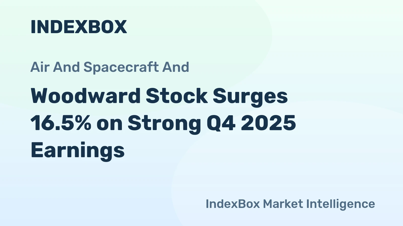 Woodward Stock Surges 16.5% on Strong Q4 2025 Earnings