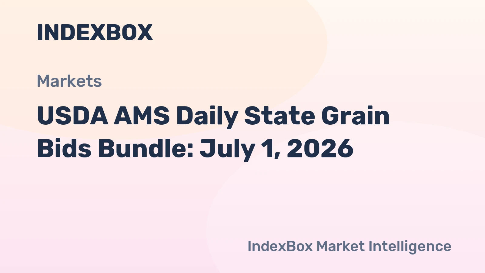 USDA AMS Daily State Grain Bids Bundle: July 1, 2026