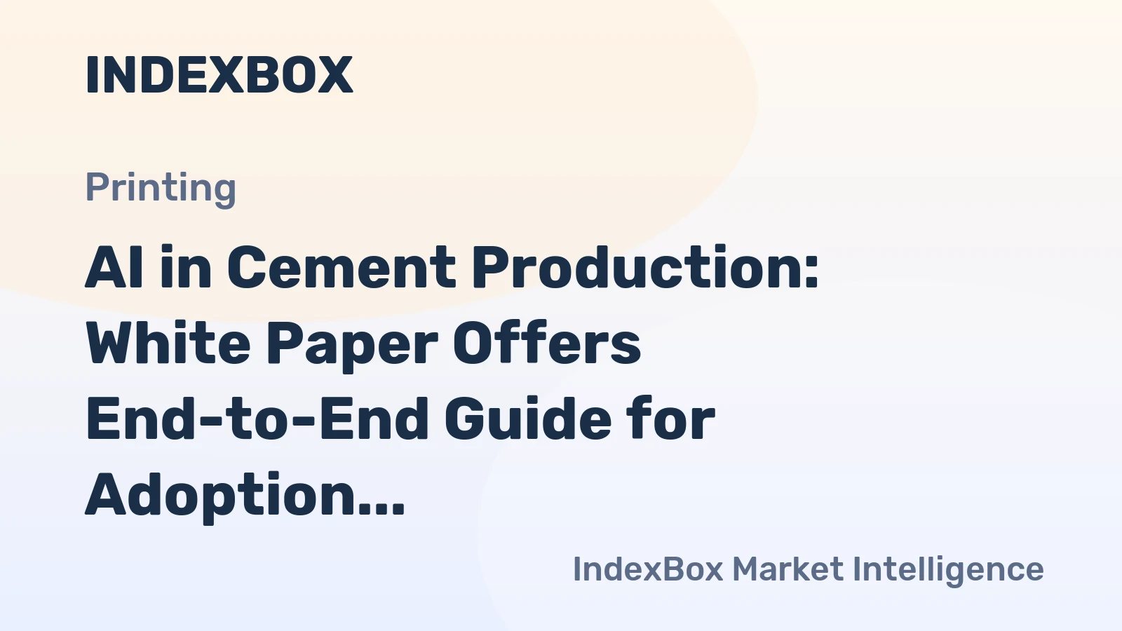 AI in Cement Production: White Paper Offers End-to-End Guide for Adoption