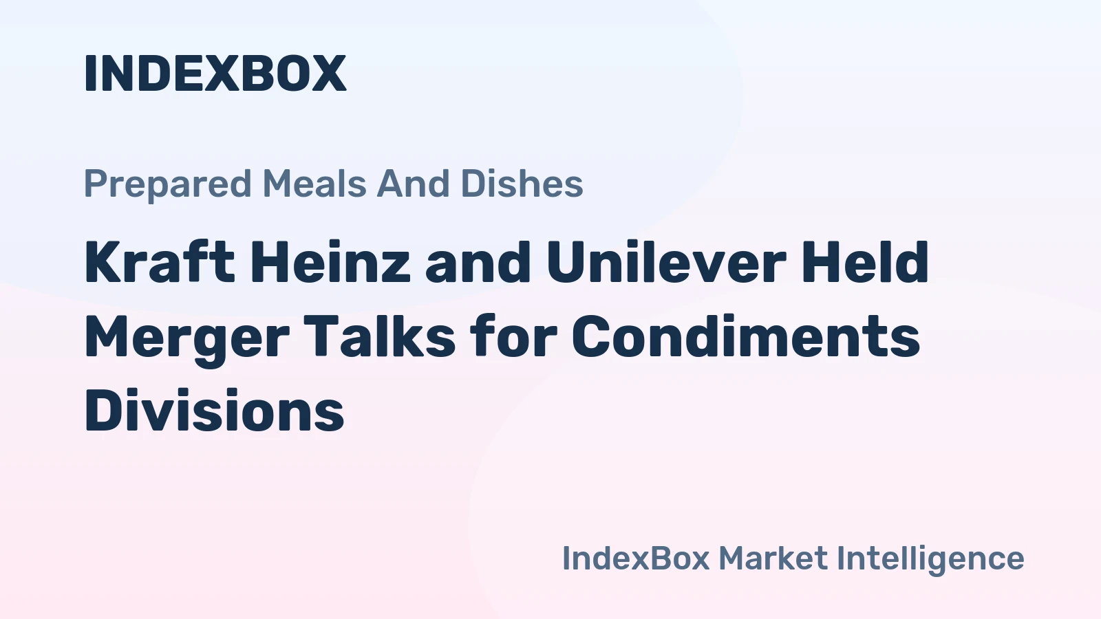 Kraft Heinz and Unilever Held Merger Talks for Condiments Divisions