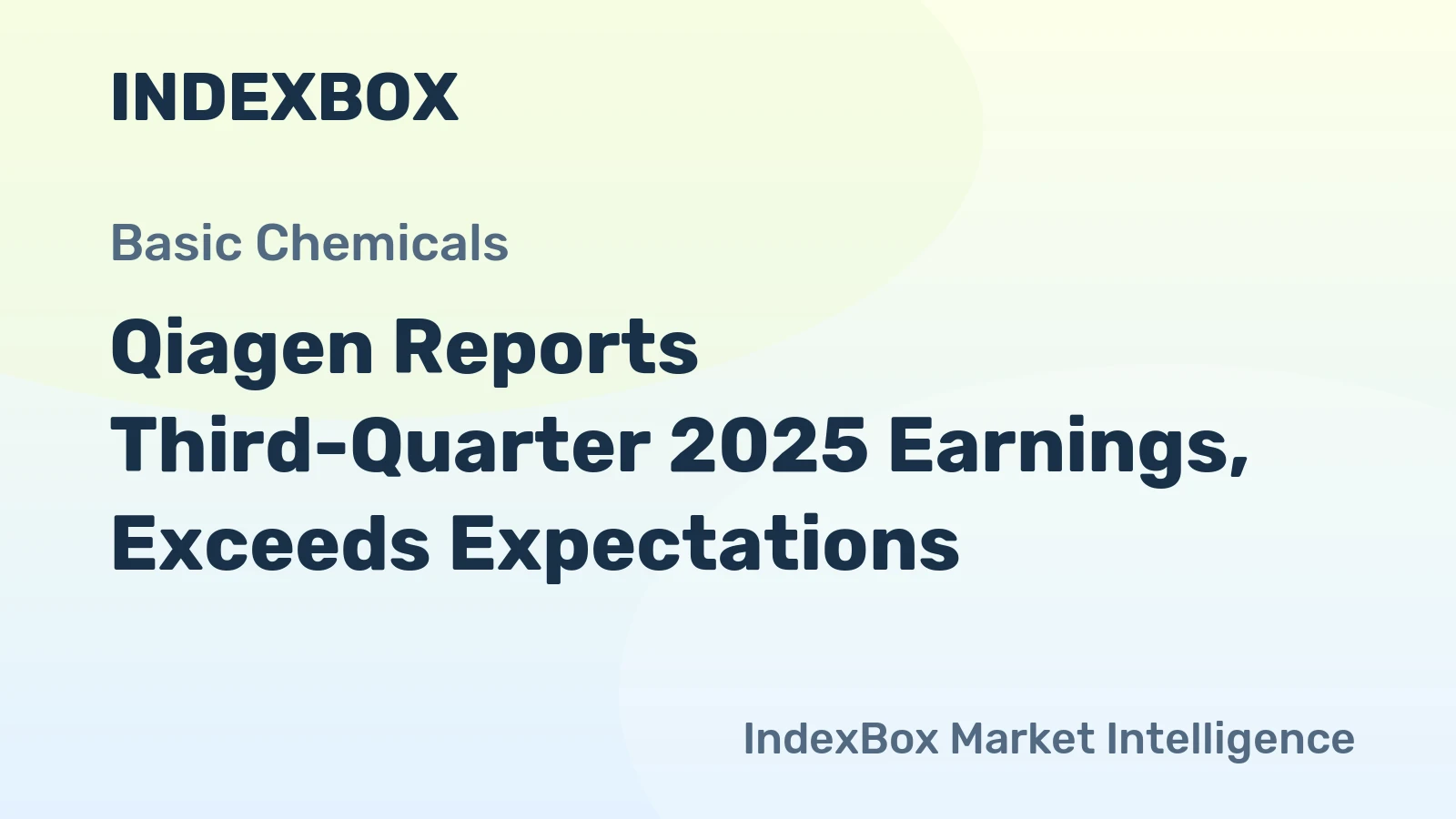Qiagen Reports Third-Quarter 2025 Earnings, Exceeds Expectations