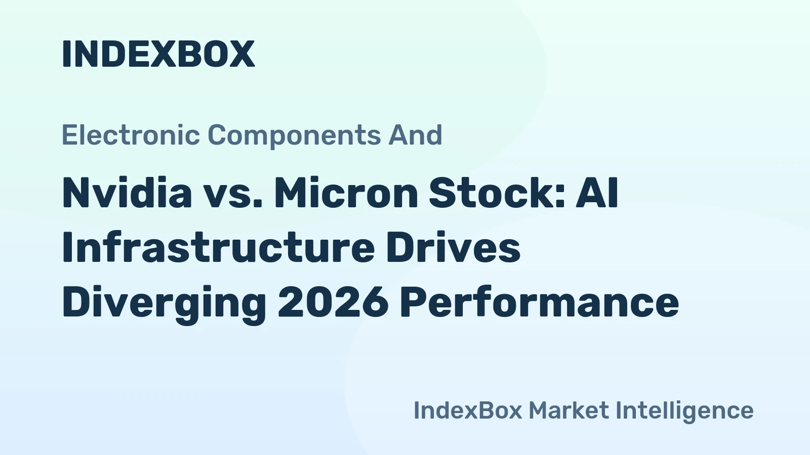 Nvidia vs. Micron Stock: AI Infrastructure Drives Diverging 2026 Performance