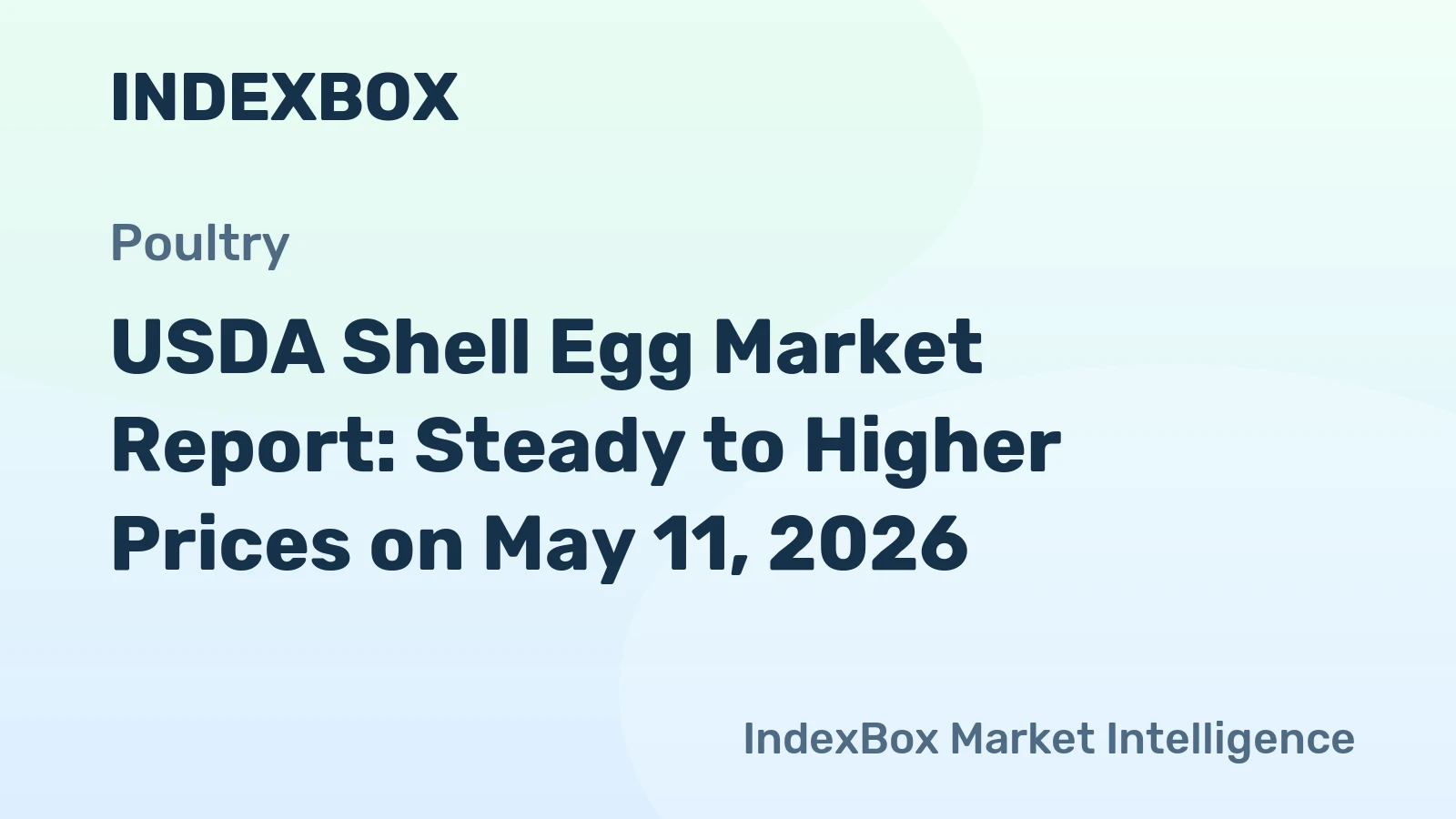 USDA Shell Egg Market Report: Steady to Higher Prices on May 11, 2026