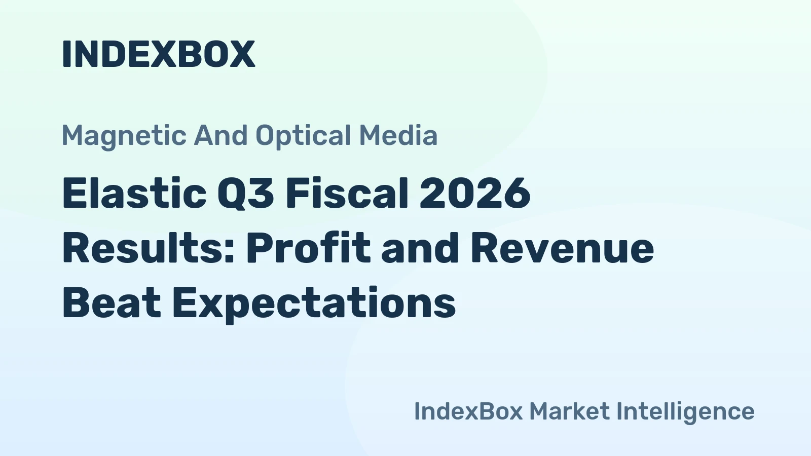 Elastic Q3 Fiscal 2026 Results: Profit and Revenue Beat Expectations