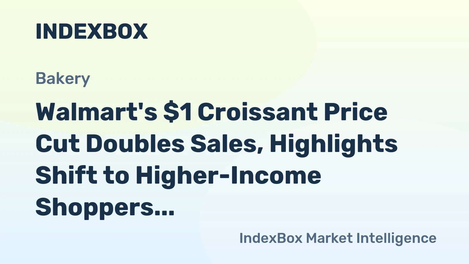 Walmart's $1 Croissant Price Cut Doubles Sales, Highlights Shift to Higher-Income Shoppers