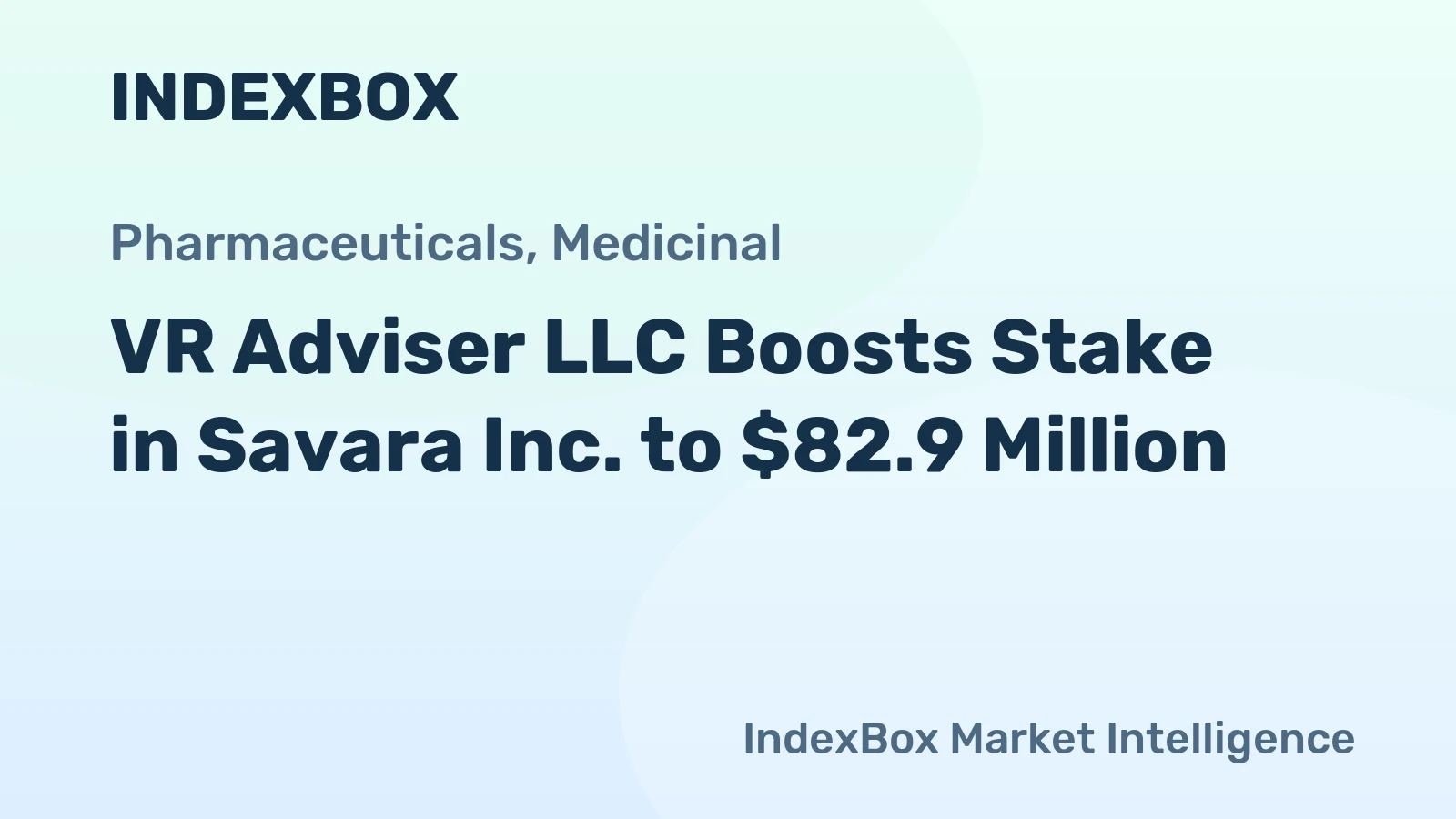 VR Adviser LLC Boosts Stake in Savara Inc. to $82.9 Million
