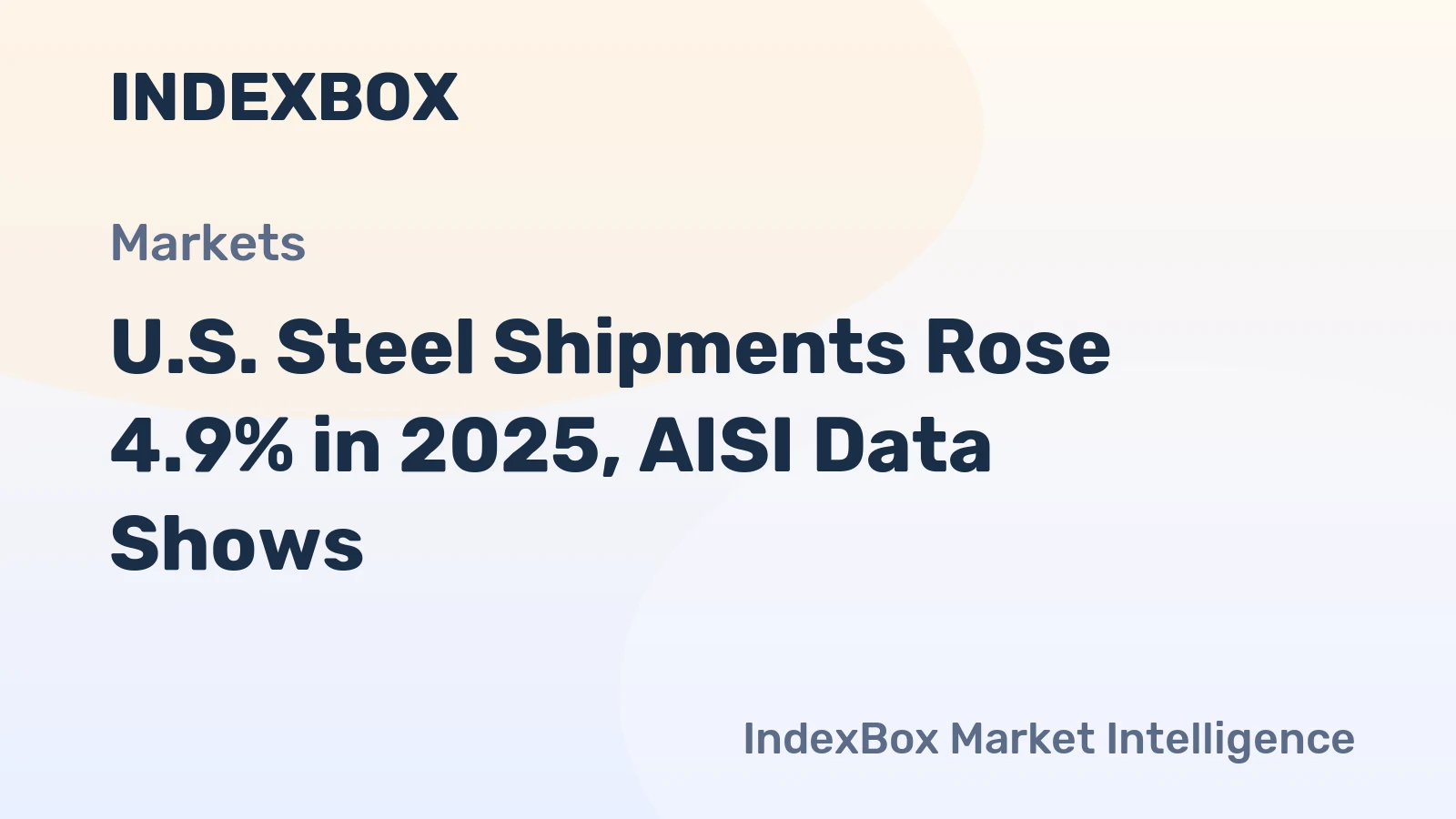 U.S. Steel Shipments Rose 4.9% in 2025, AISI Data Shows