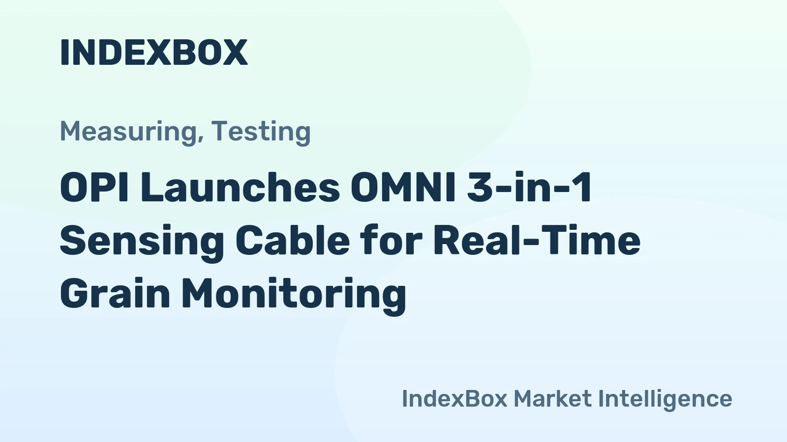 OPI Launches OMNI 3-in-1 Sensing Cable for Real-Time Grain Monitoring