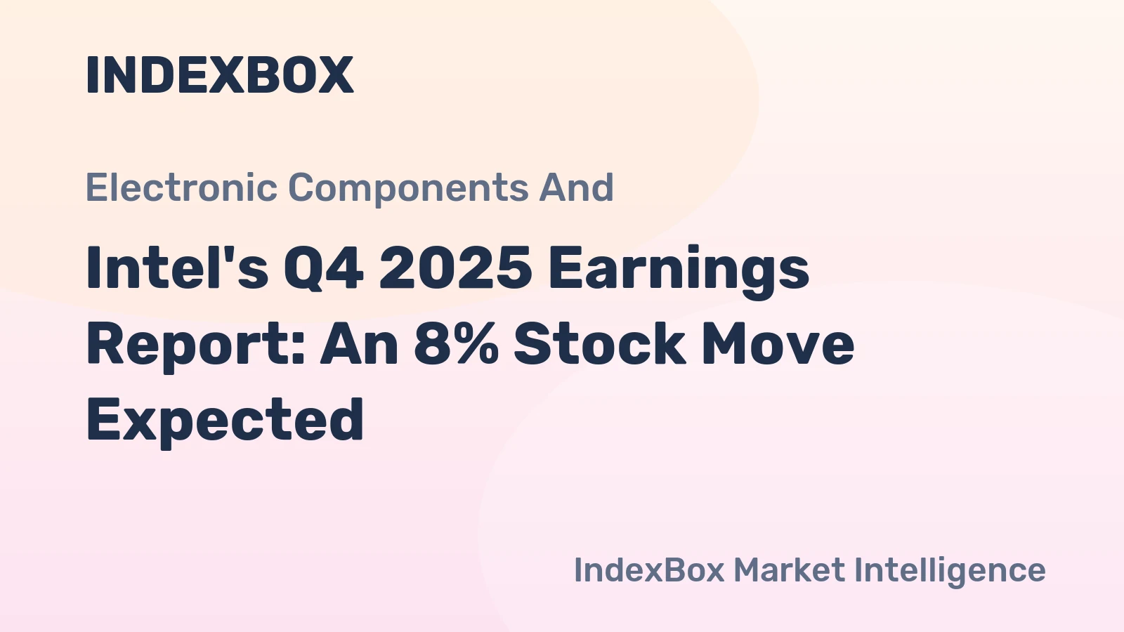 Intel's Q4 2025 Earnings Report: An 8% Stock Move Expected