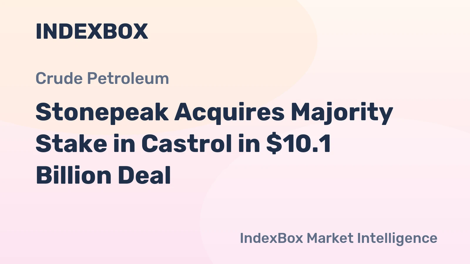 Stonepeak Acquires Majority Stake in Castrol in $10.1 Billion Deal