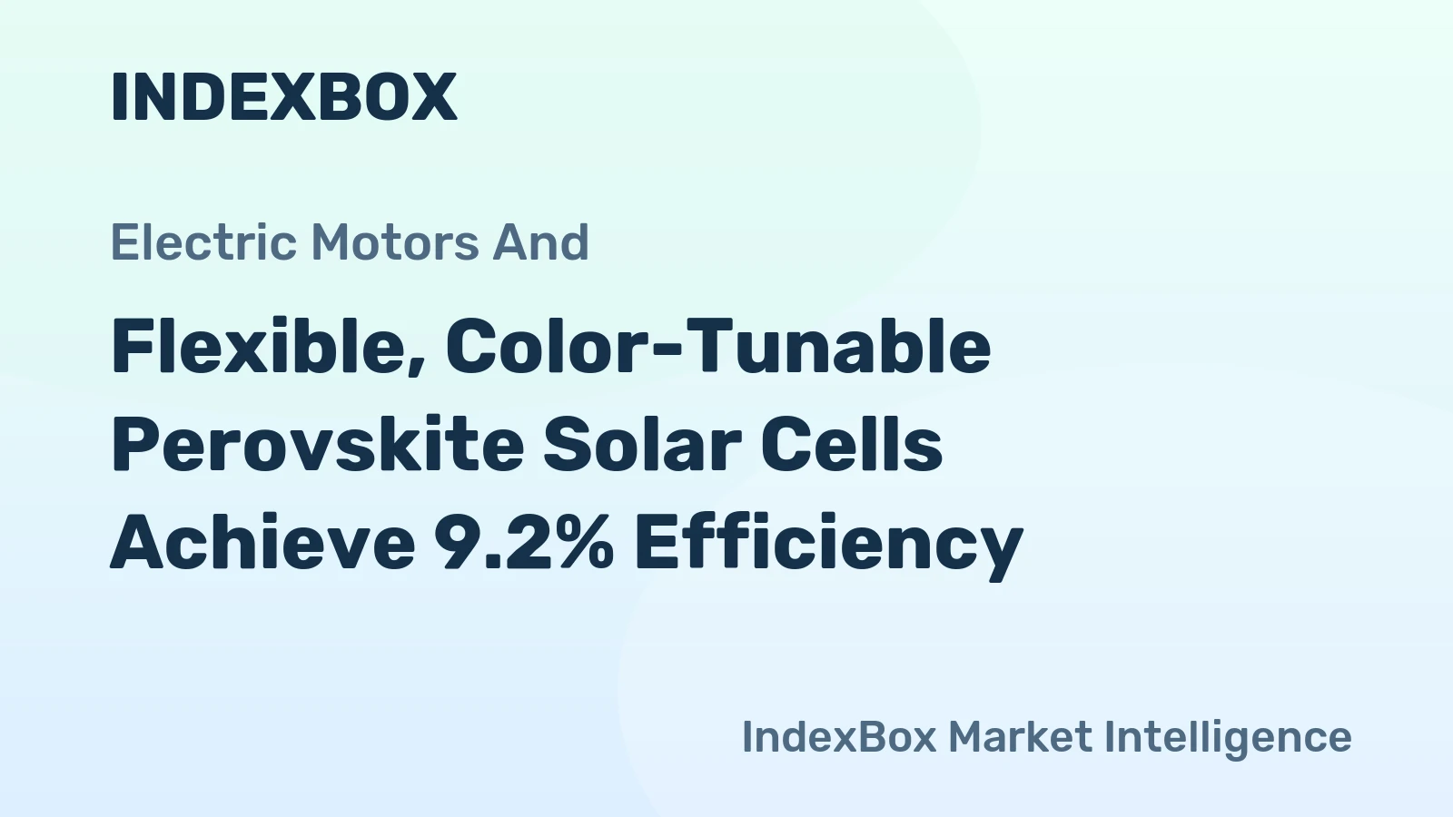 Flexible, Color-Tunable Perovskite Solar Cells Achieve 9.2% Efficiency