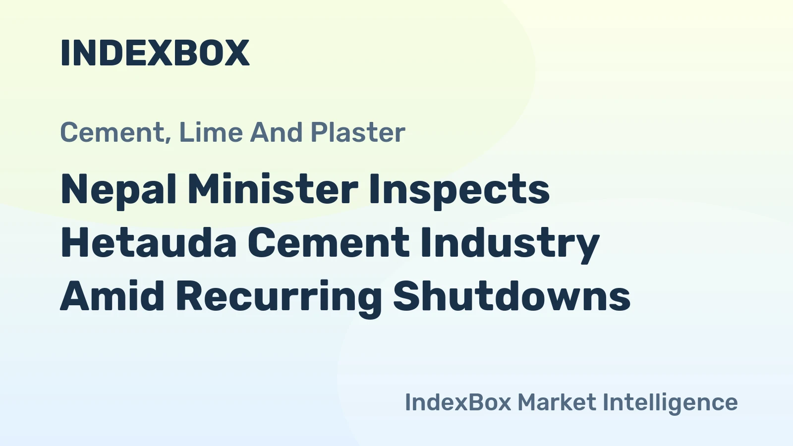 Nepal Minister Inspects Hetauda Cement Industry Amid Recurring Shutdowns