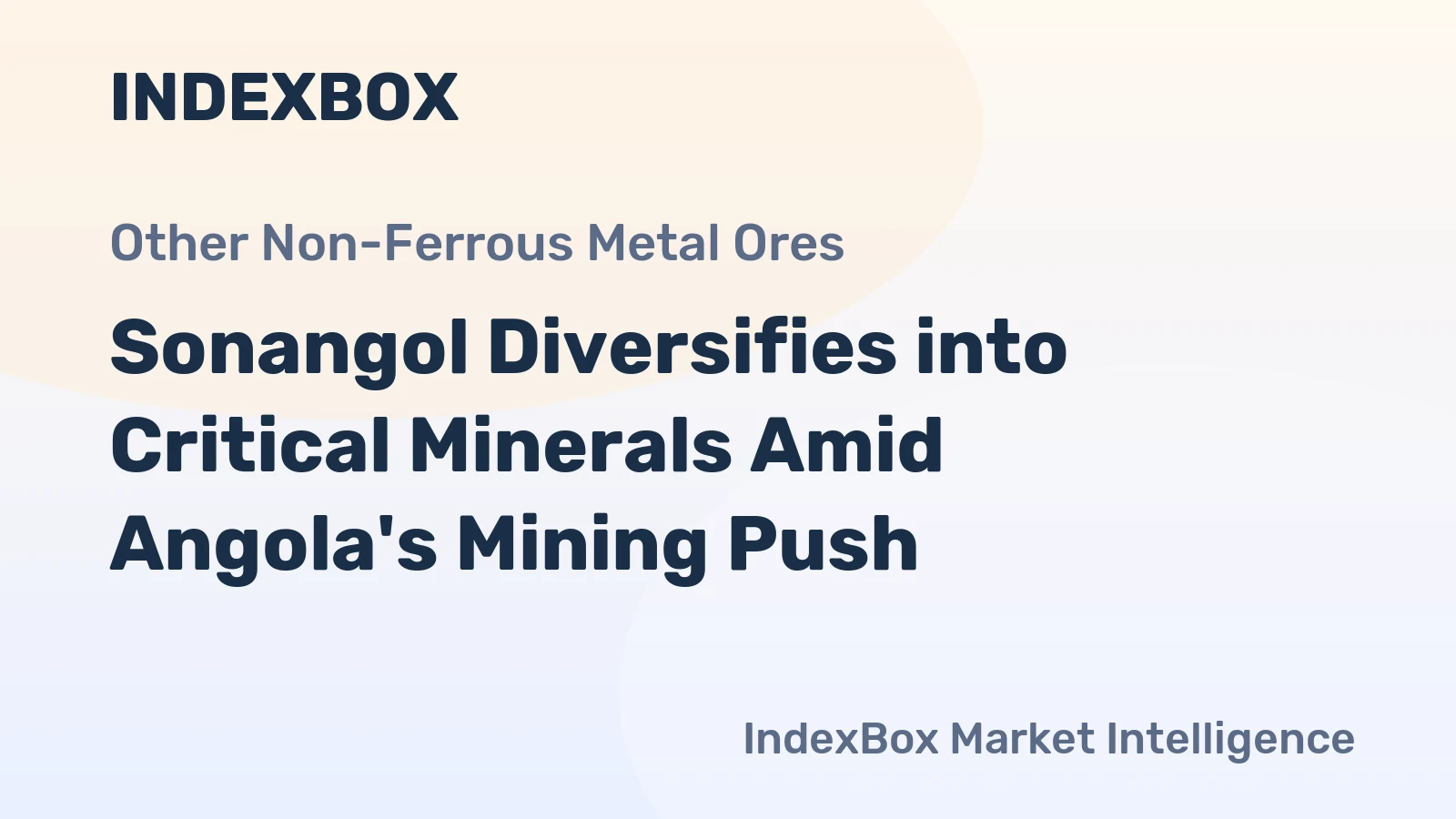 Sonangol Diversifies into Critical Minerals Amid Angola's Mining Push