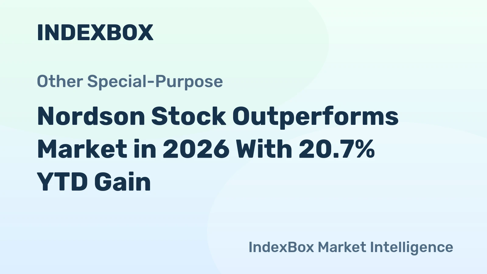 Nordson Stock Outperforms Market in 2026 With 20.7% YTD Gain