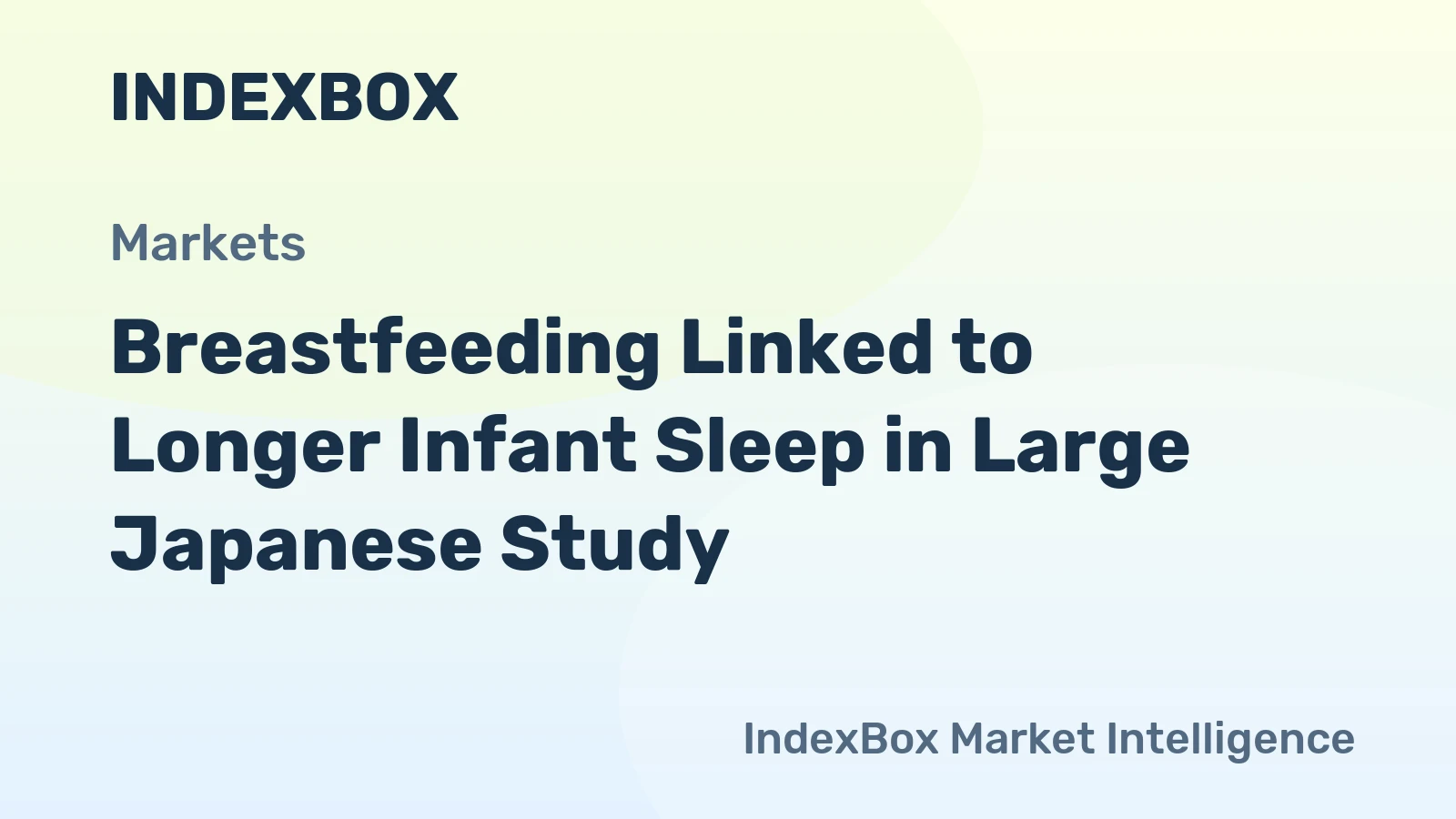 Breastfeeding Linked to Longer Infant Sleep in Large Japanese Study
