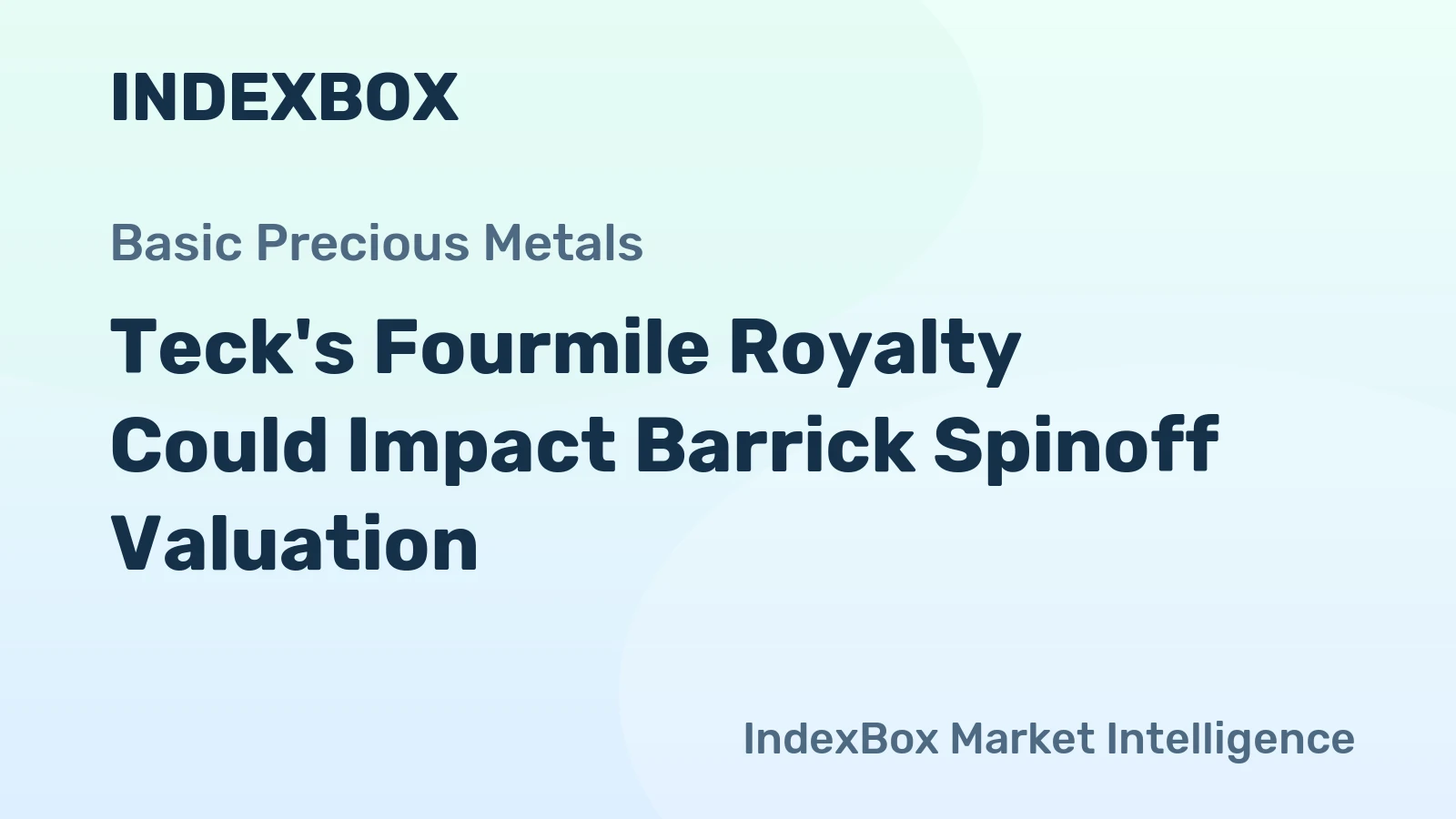 Teck's Fourmile Royalty Could Impact Barrick Spinoff Valuation