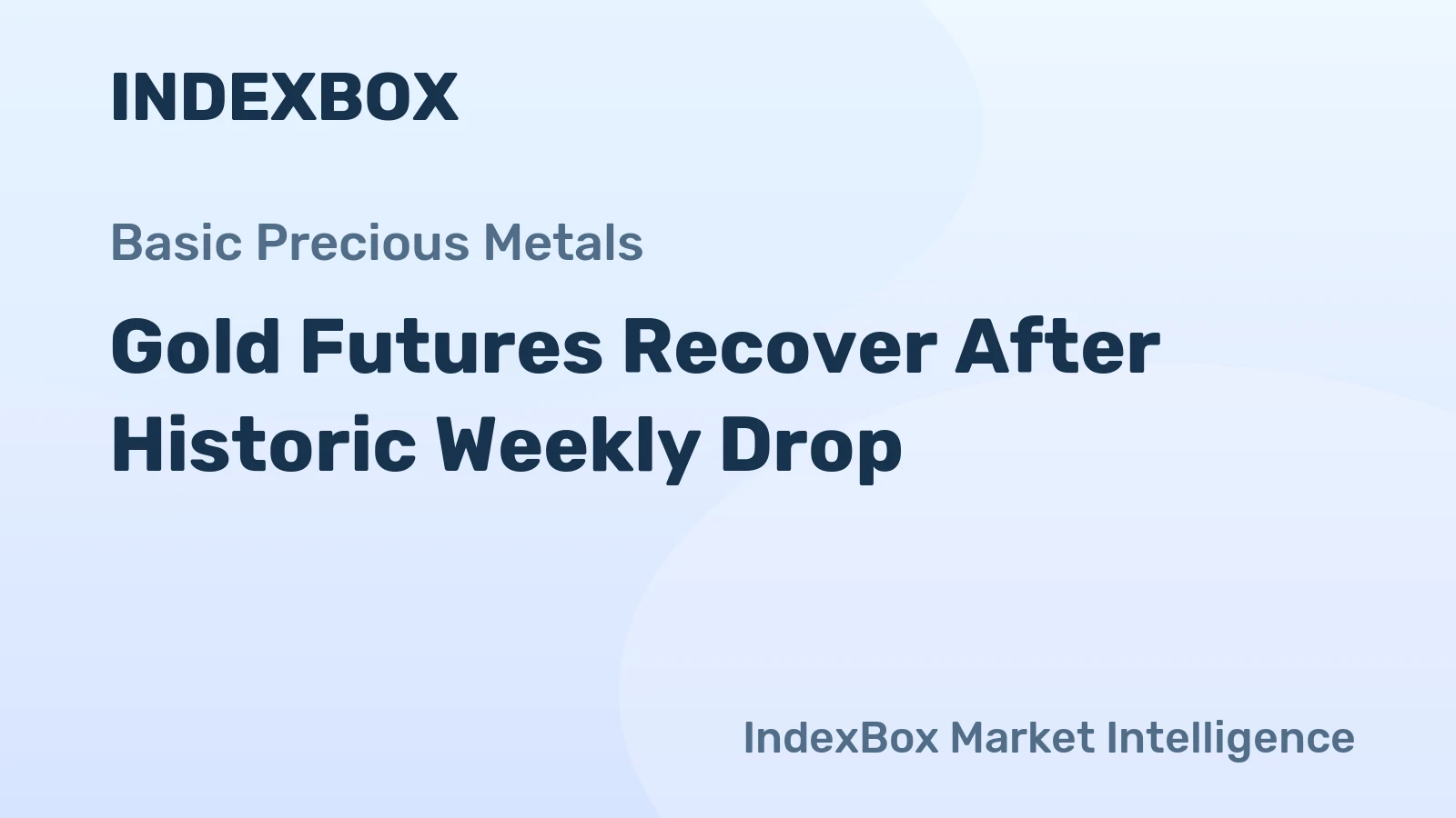 Gold Futures Recover After Historic Weekly Drop