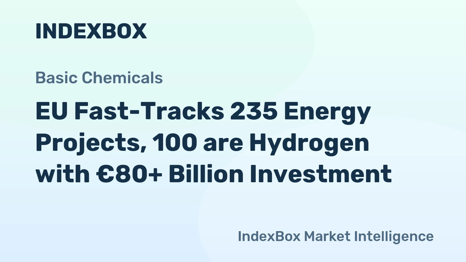 EU Fast-Tracks 235 Energy Projects, 100 are Hydrogen with €80+ Billion Investment