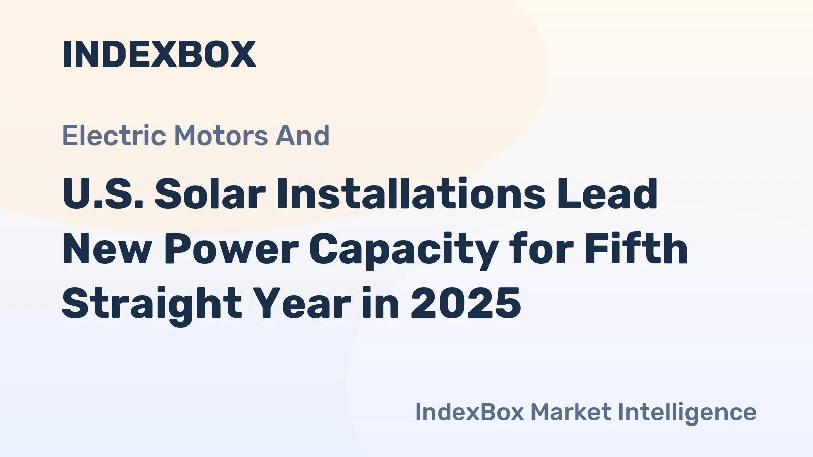 U.S. Solar Installations Lead New Power Capacity for Fifth Straight Year in 2025