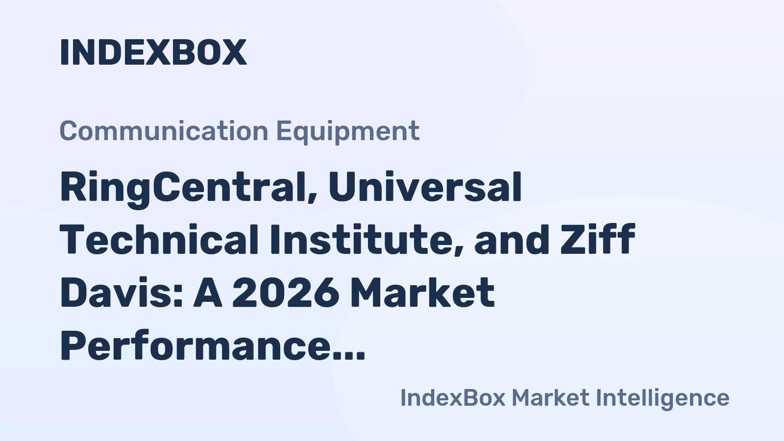 RingCentral, Universal Technical Institute, and Ziff Davis: A 2026 Market Performance Review