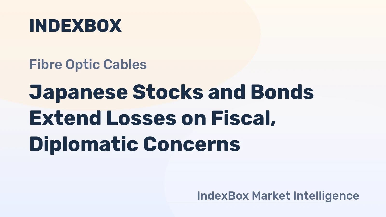 Japanese Stocks and Bonds Extend Losses on Fiscal, Diplomatic Concerns