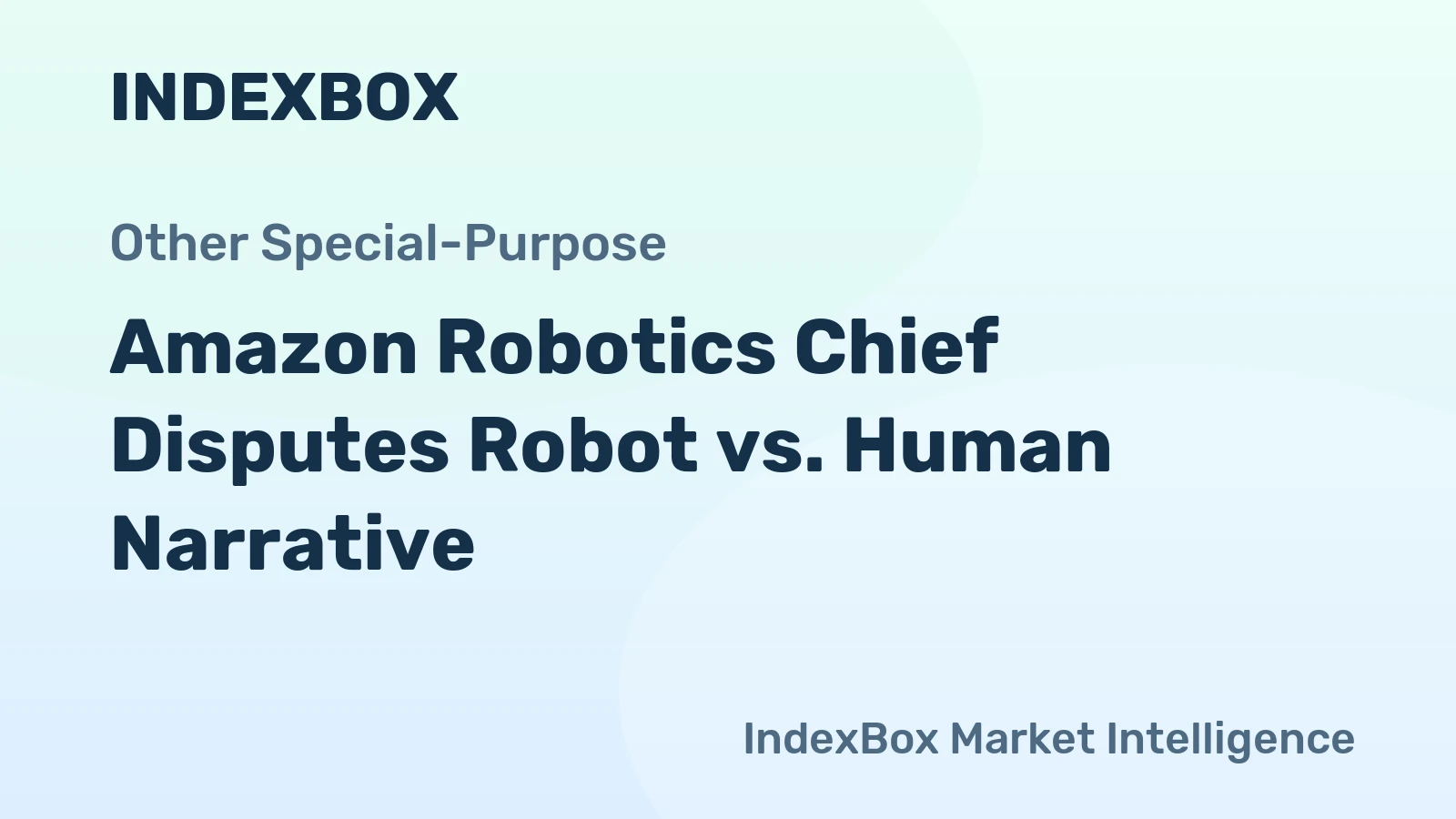 Amazon Robotics Chief Disputes Robot vs. Human Narrative