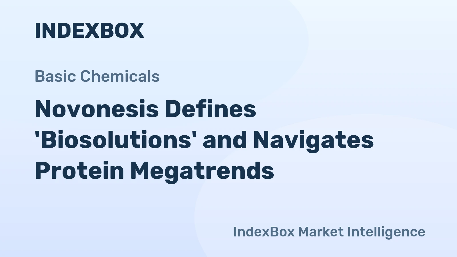 Novonesis Defines 'Biosolutions' and Navigates Protein Megatrends