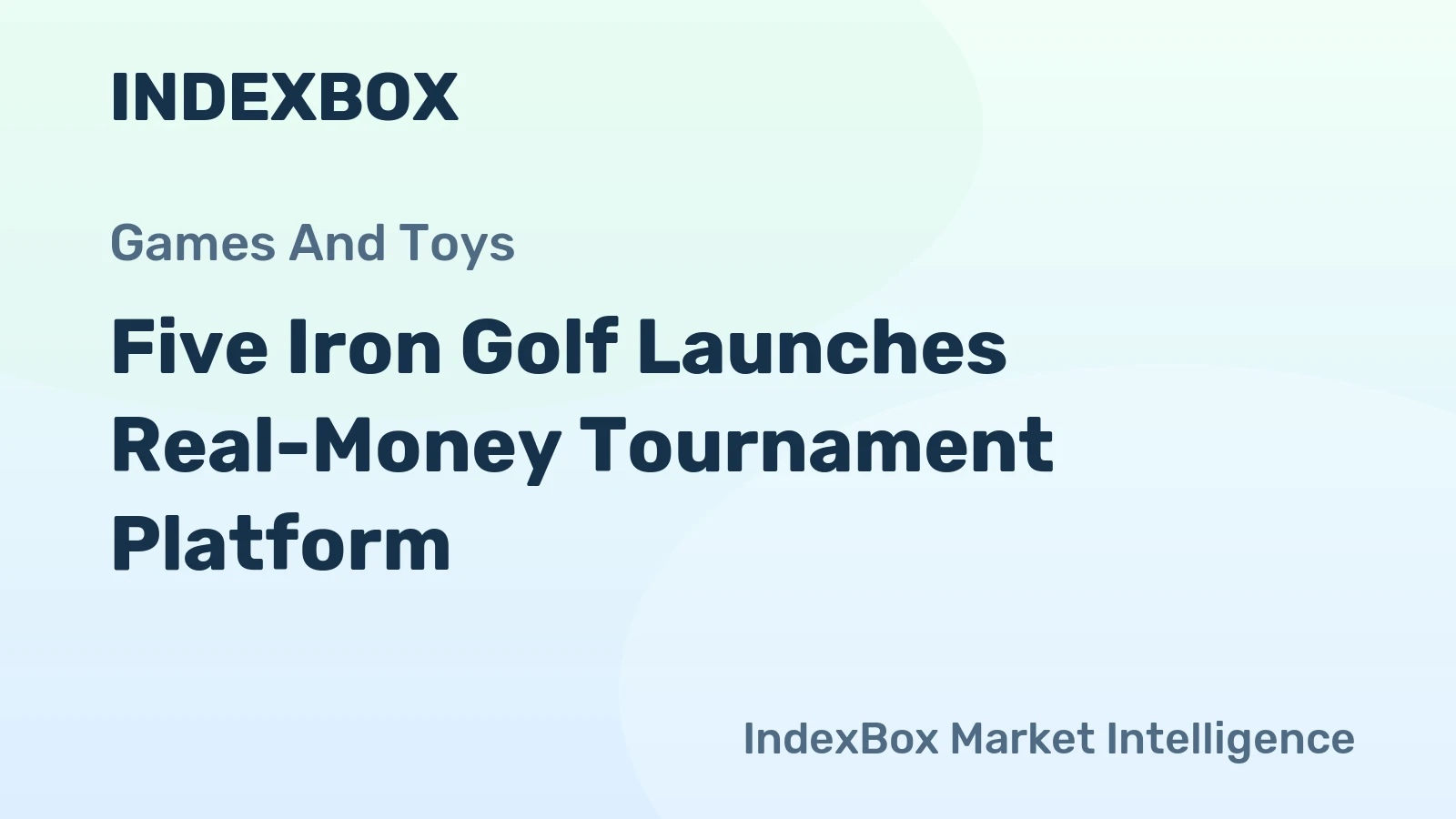 Five Iron Golf Launches Real-Money Tournament Platform