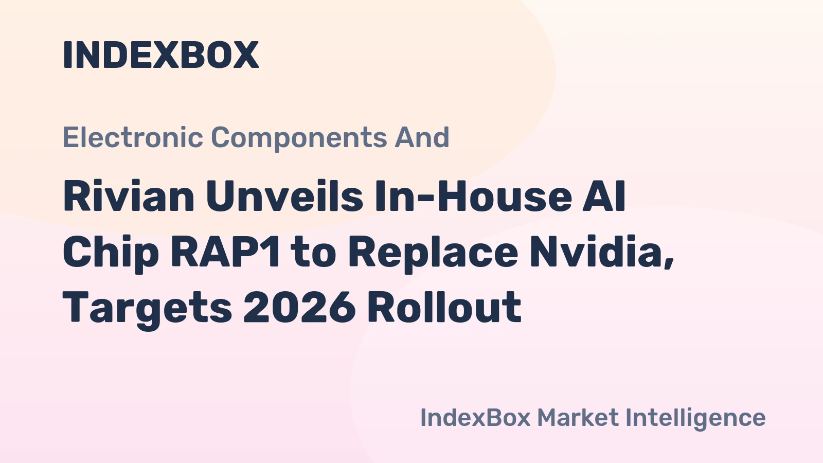 Rivian Unveils In-House AI Chip RAP1 to Replace Nvidia, Targets 2026 Rollout