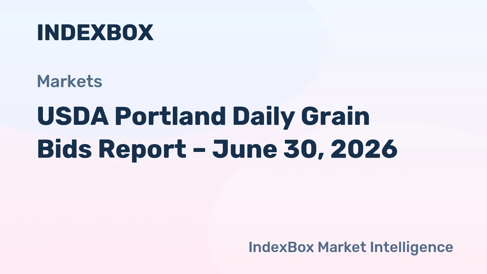 USDA Portland Daily Grain Bids Report – June 30, 2026