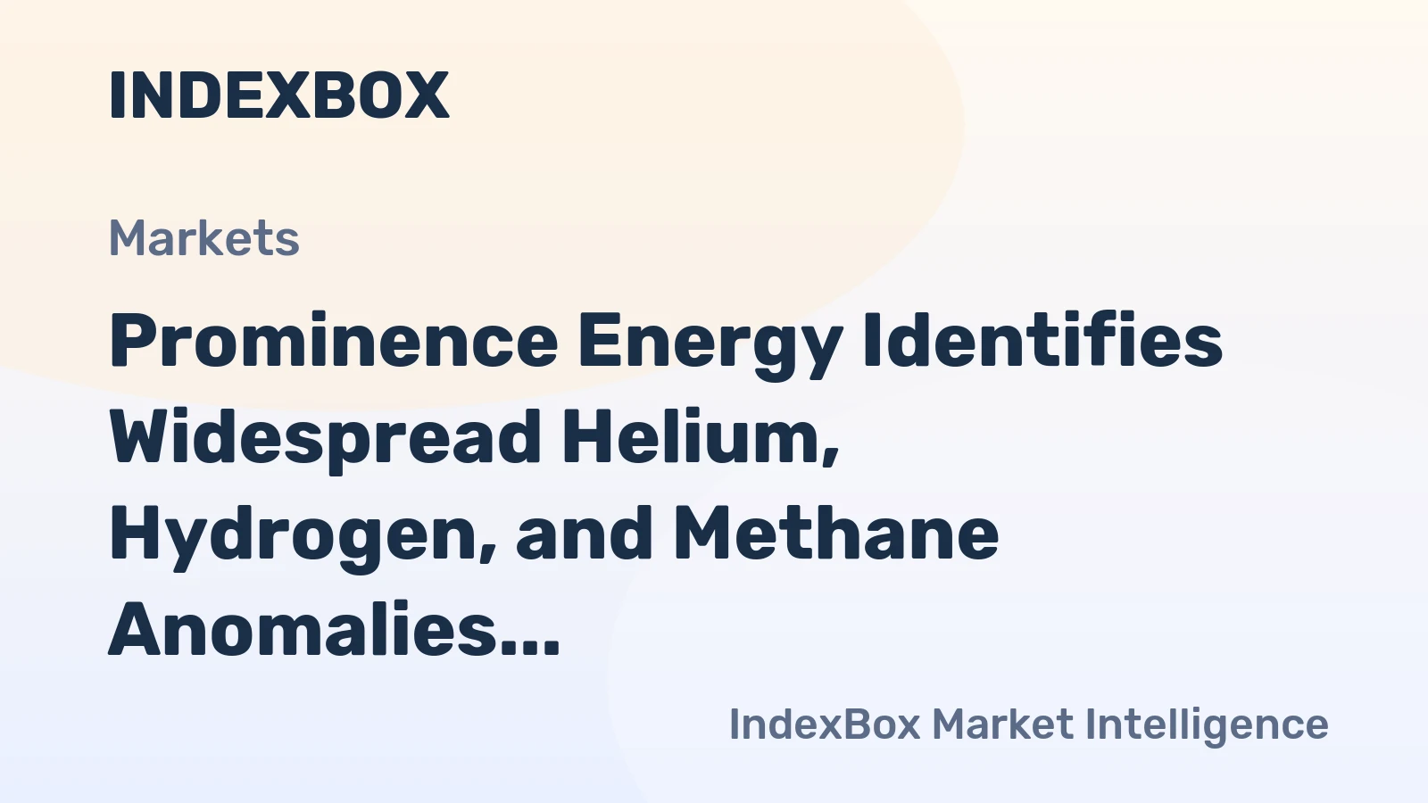 Prominence Energy Identifies Widespread Helium, Hydrogen, and Methane Anomalies at Eyre Project via Satellite Study