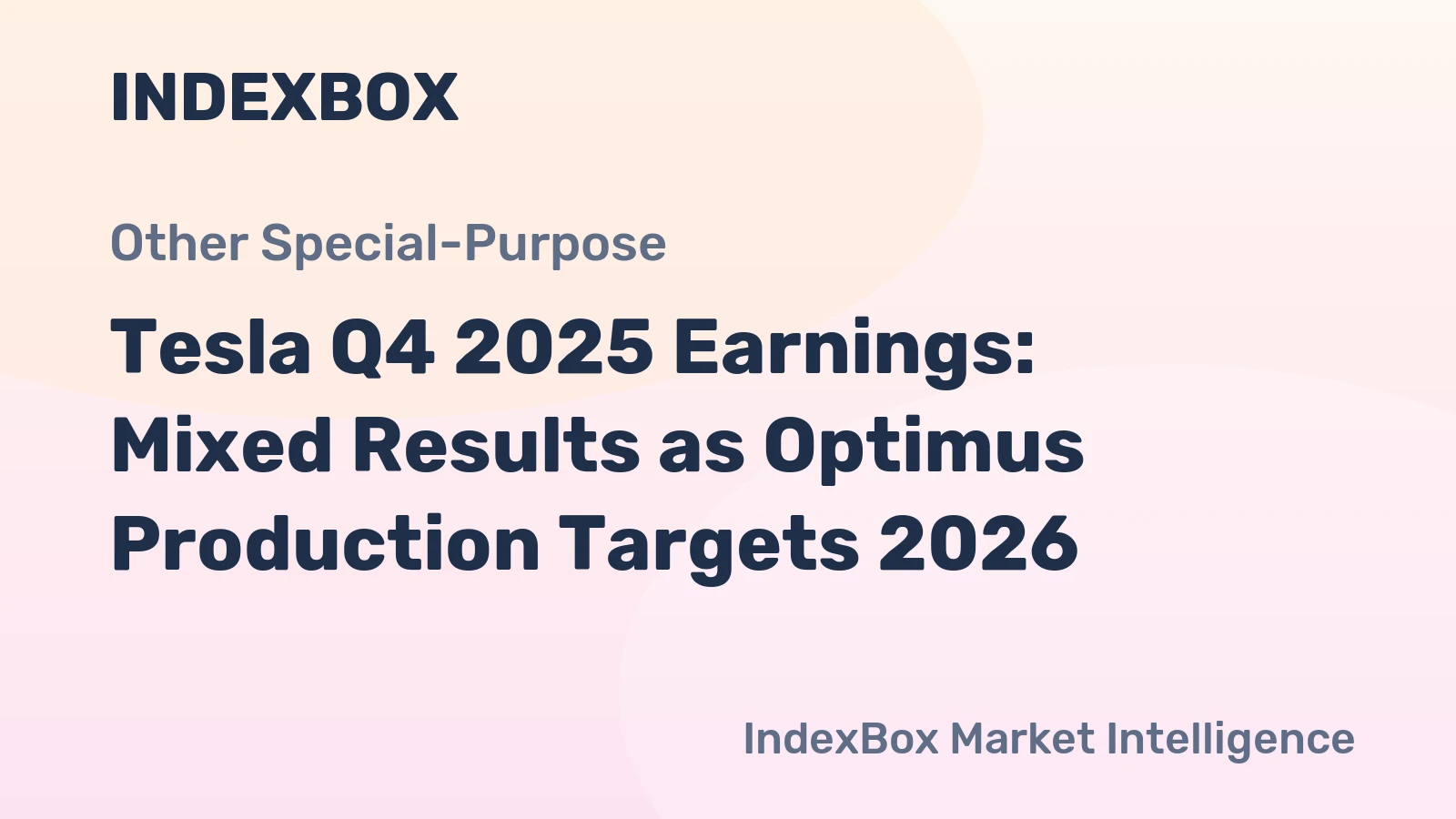 Tesla Q4 2025 Earnings: Mixed Results as Optimus Production Targets 2026