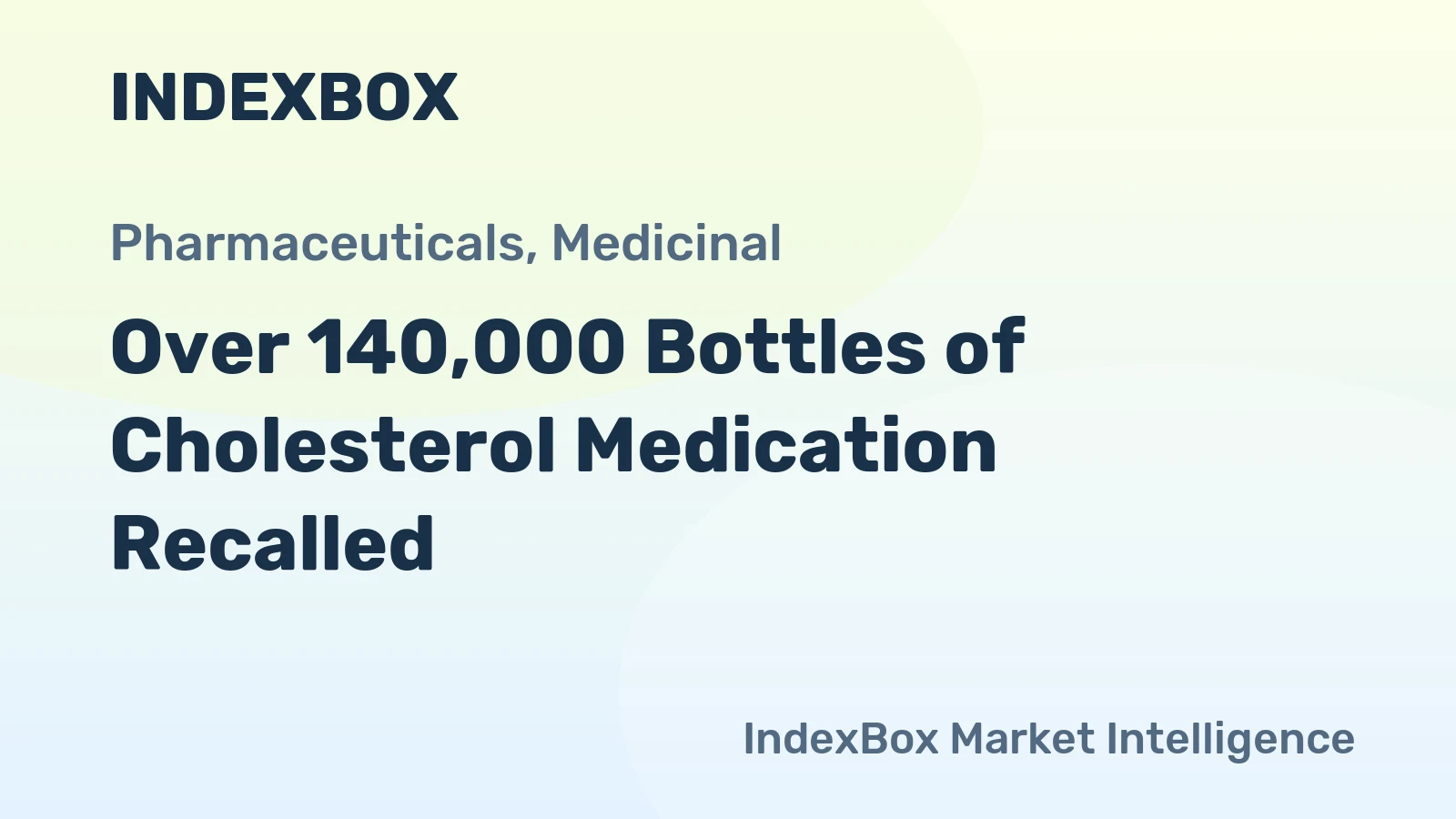 Over 140,000 Bottles of Cholesterol Medication Recalled