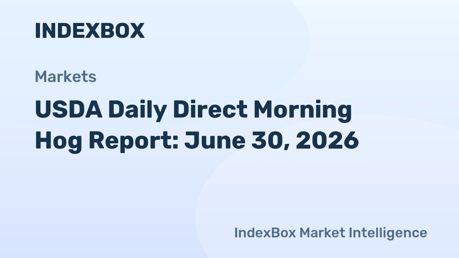 USDA Daily Direct Morning Hog Report: June 30, 2026