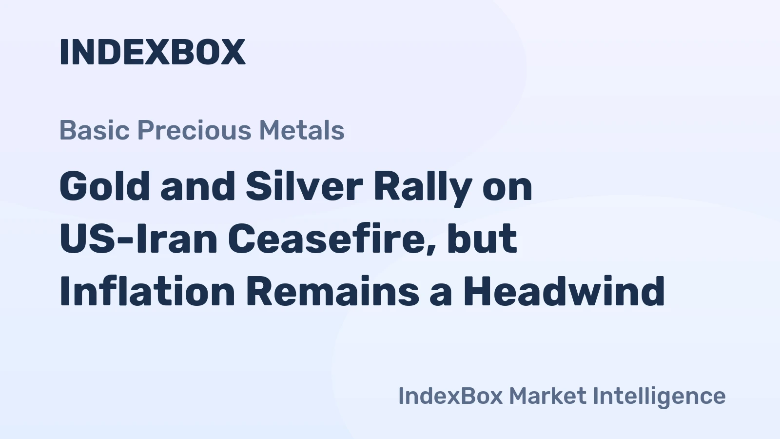 Gold and Silver Rally on US-Iran Ceasefire, but Inflation Remains a Headwind