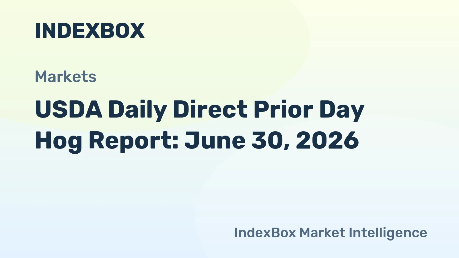 USDA Daily Direct Prior Day Hog Report: June 30, 2026