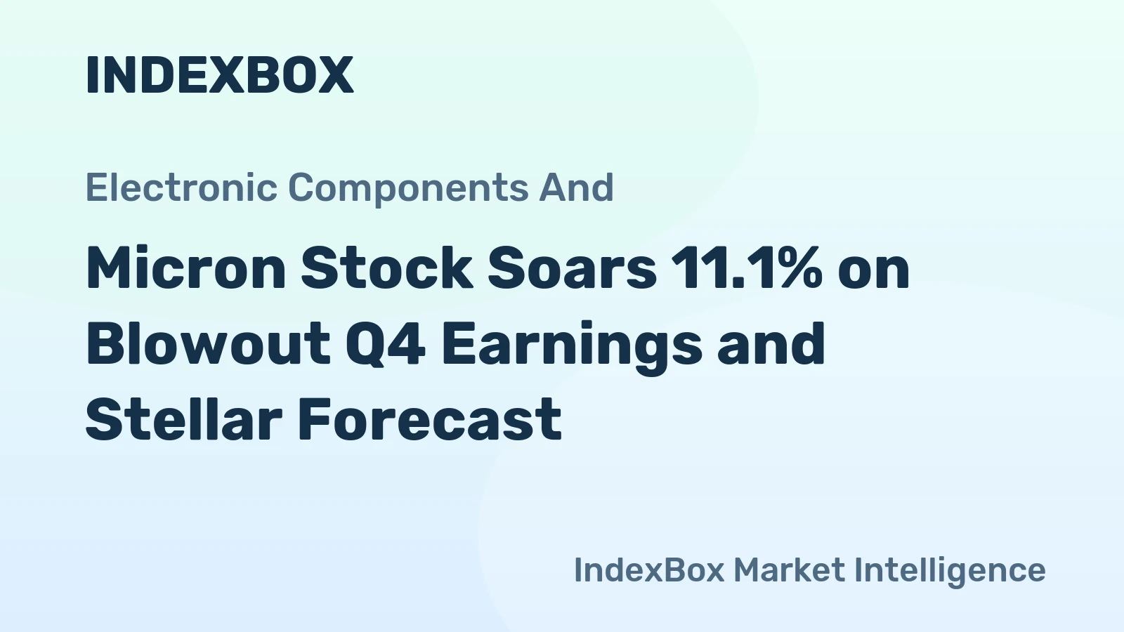 Micron Stock Soars 11.1% on Blowout Q4 Earnings and Stellar Forecast