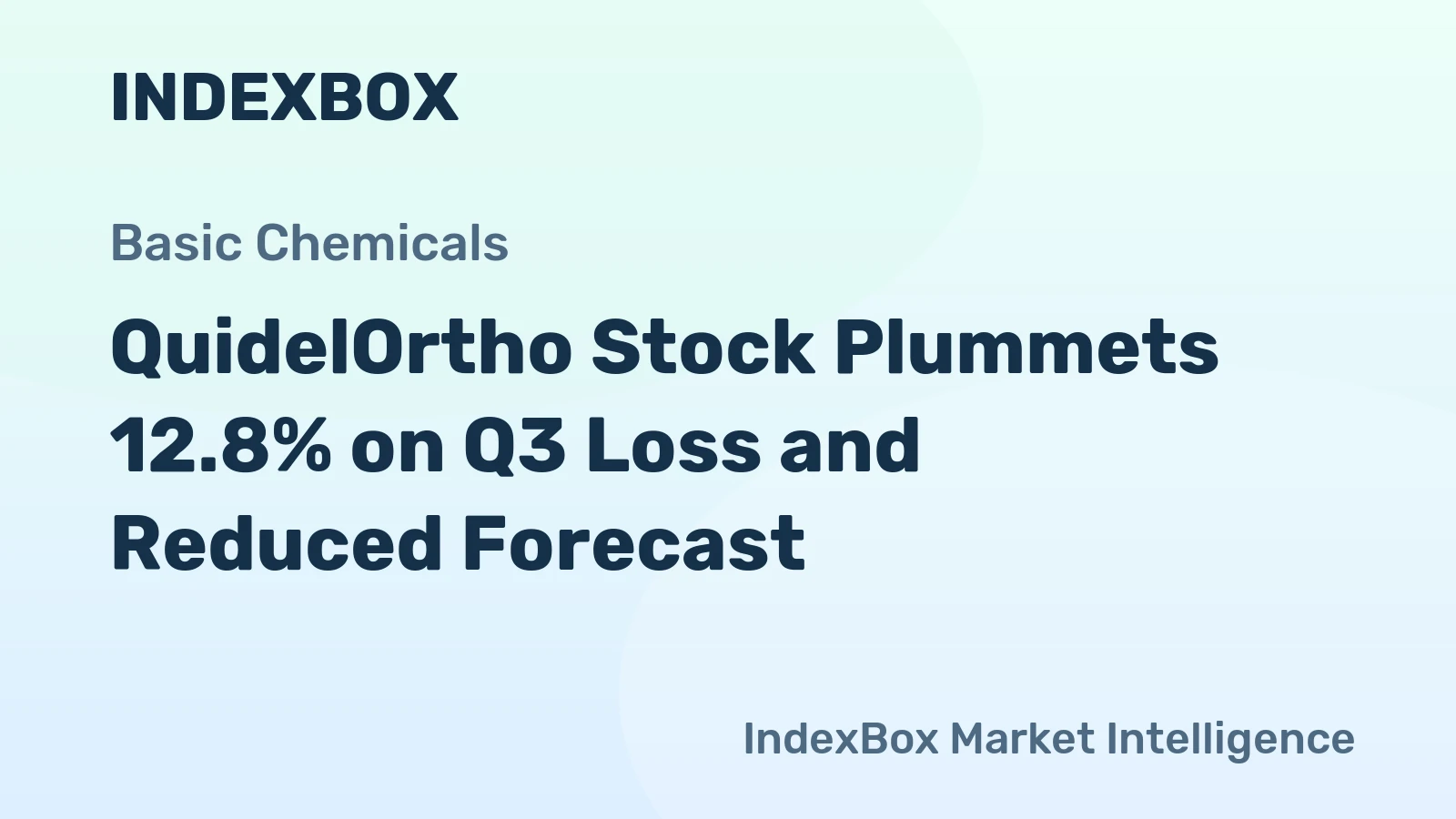 QuidelOrtho Stock Plummets 12.8% on Q3 Loss and Reduced Forecast