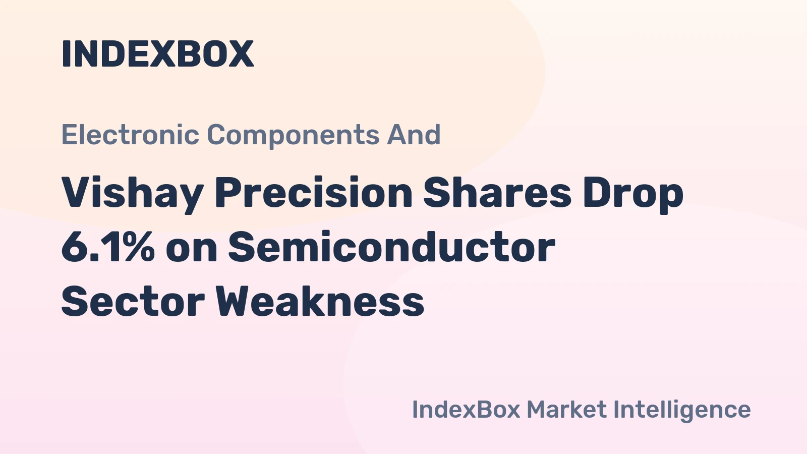 Vishay Precision Shares Drop 6.1% on Semiconductor Sector Weakness
