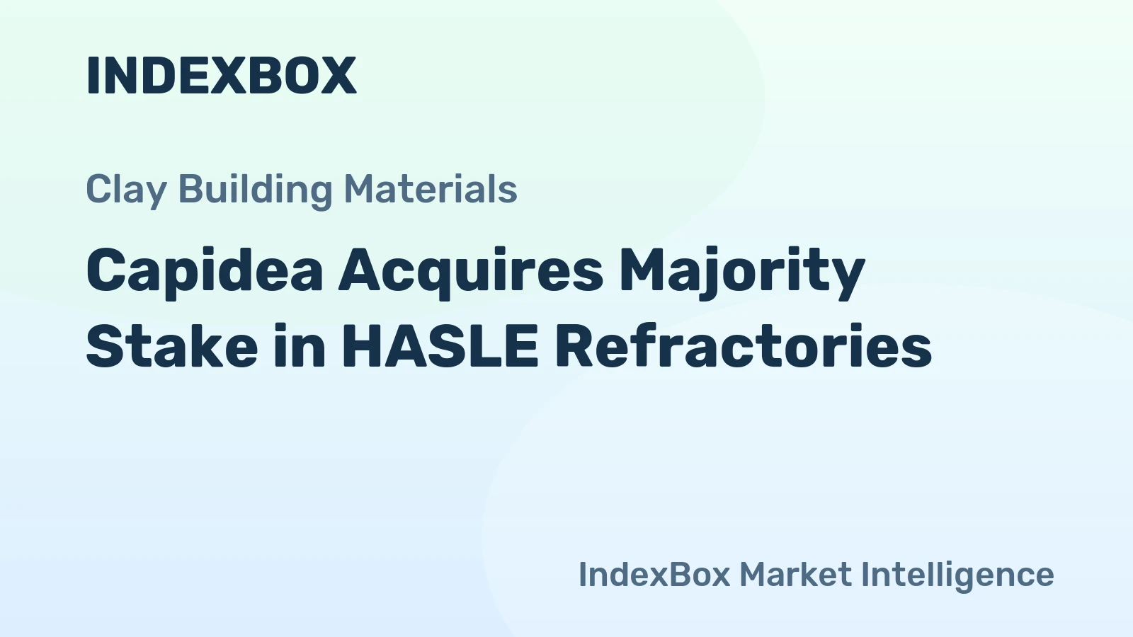 Capidea Acquires Majority Stake in HASLE Refractories