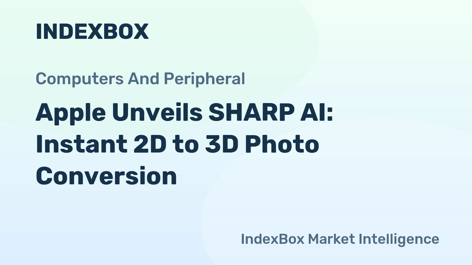 Apple Unveils SHARP AI: Instant 2D to 3D Photo Conversion
