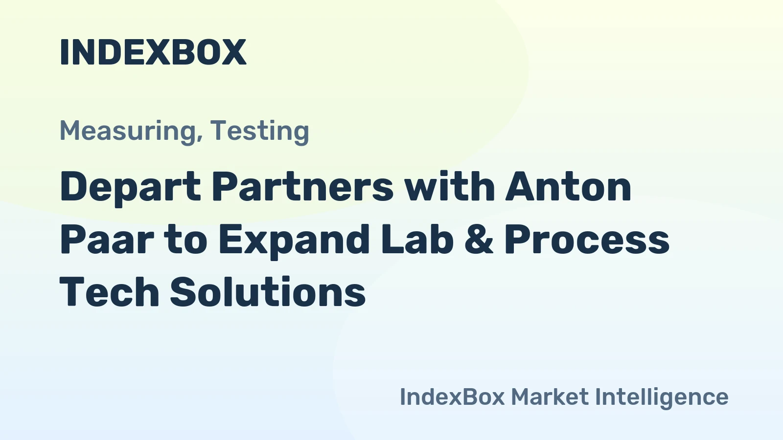 Depart Partners with Anton Paar to Expand Lab & Process Tech Solutions