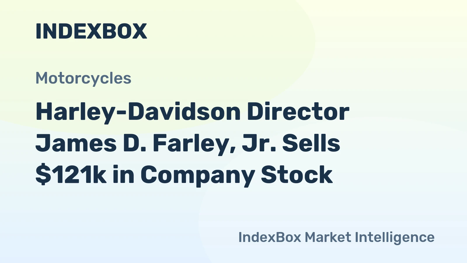 Harley-Davidson Director James D. Farley, Jr. Sells $121k in Company Stock