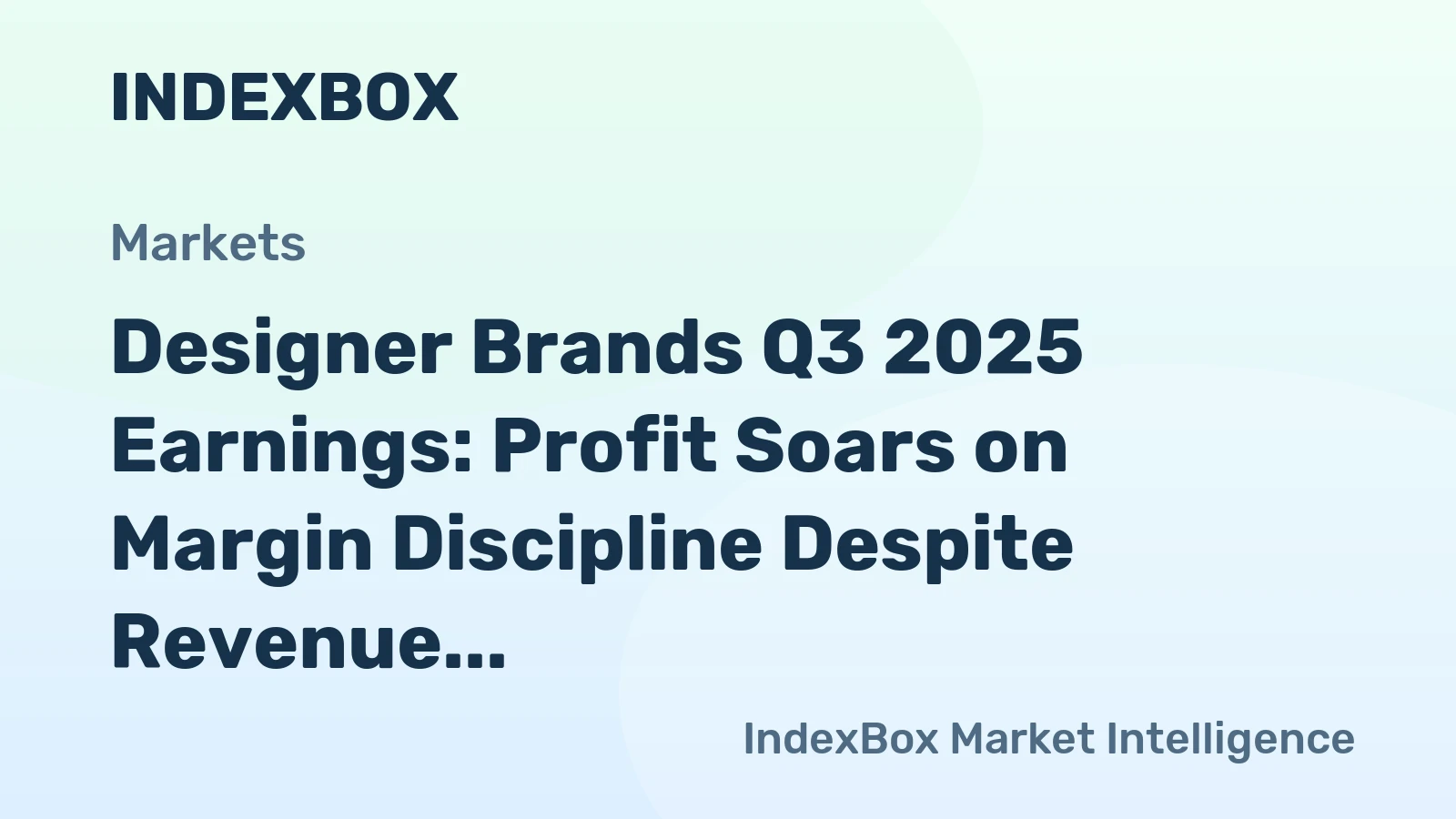 Designer Brands Q3 2025 Earnings: Profit Soars on Margin Discipline Despite Revenue Dip