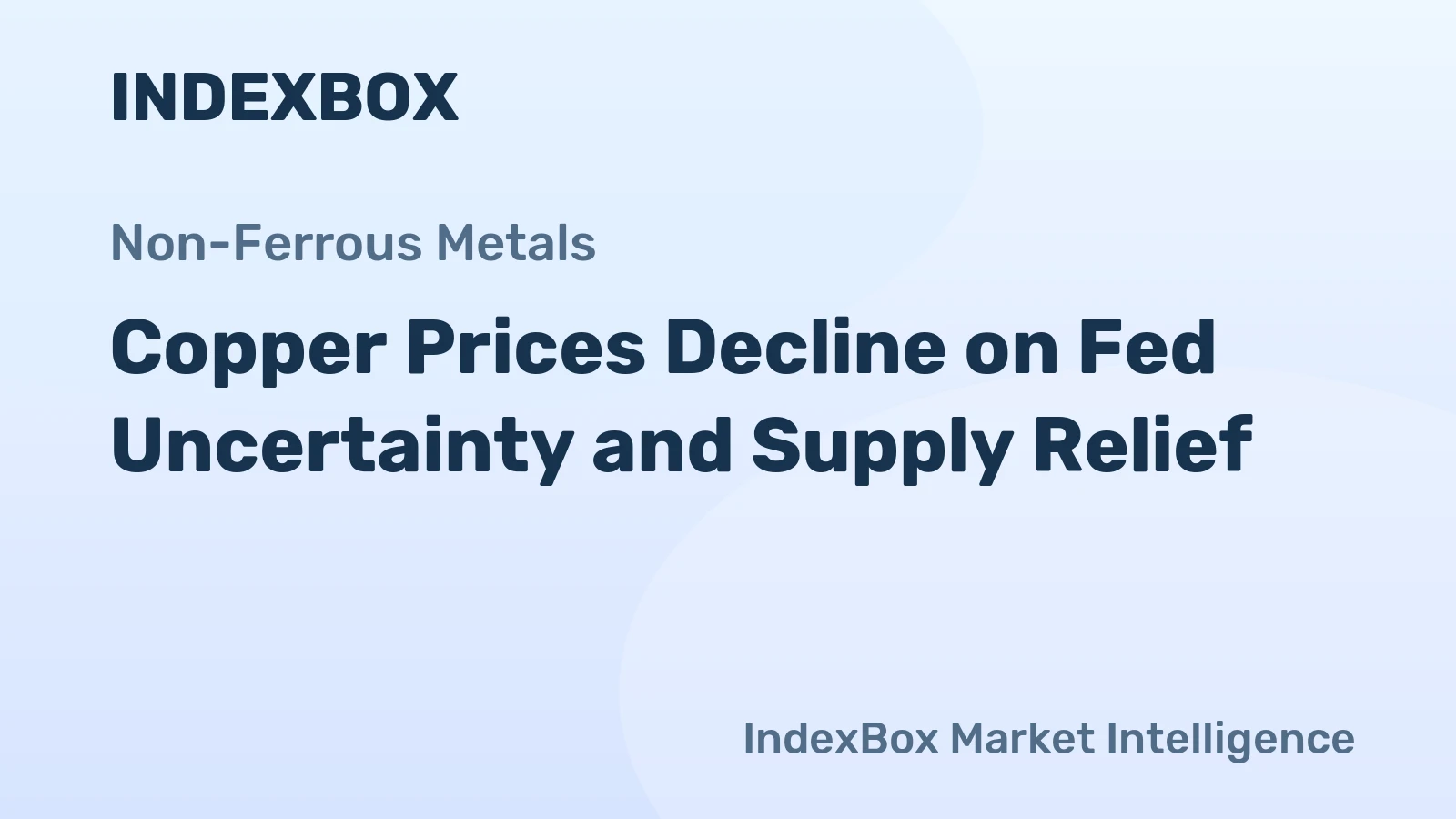 Copper Prices Decline on Fed Uncertainty and Supply Relief