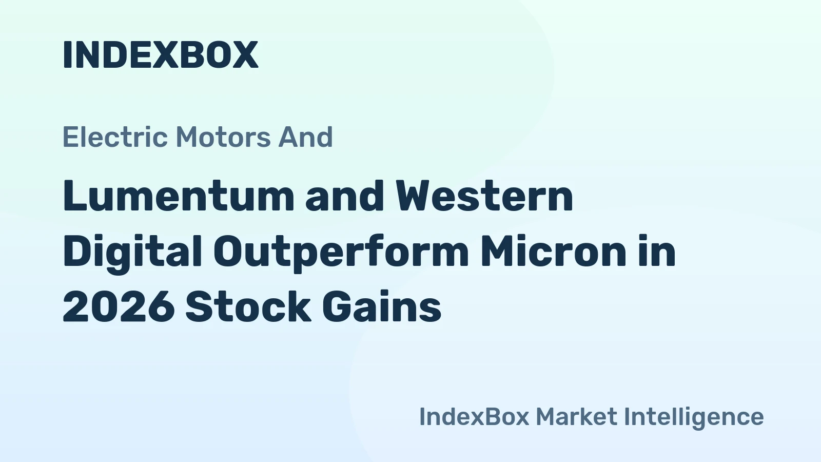 Lumentum and Western Digital Outperform Micron in 2026 Stock Gains