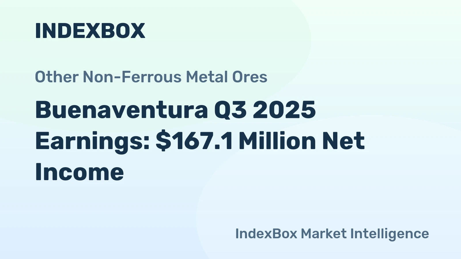 Buenaventura Q3 2025 Earnings: $167.1 Million Net Income