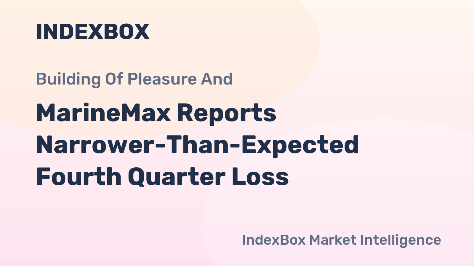 MarineMax Reports Narrower-Than-Expected Fourth Quarter Loss