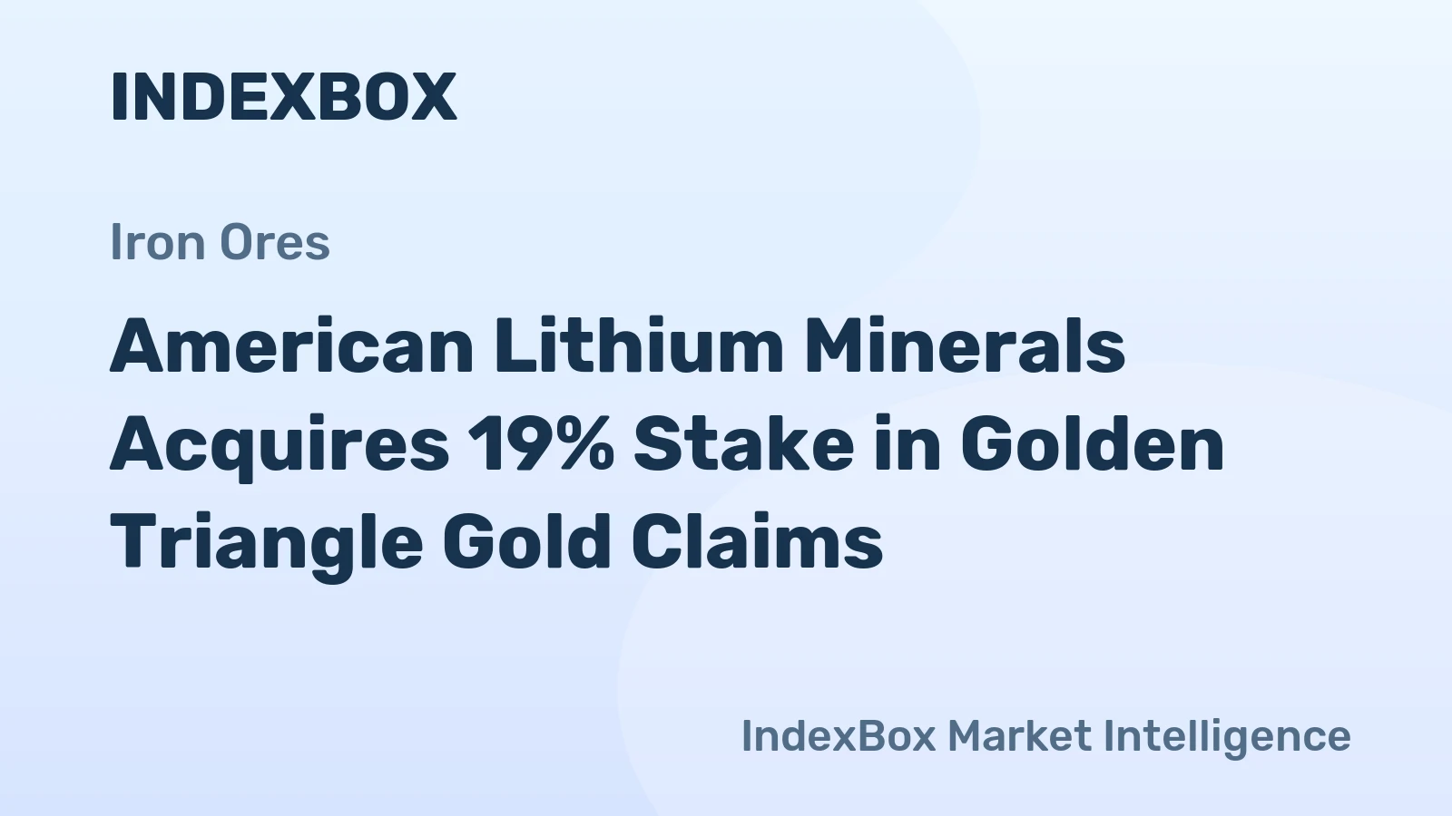 American Lithium Minerals Acquires 19% Stake in Golden Triangle Gold Claims